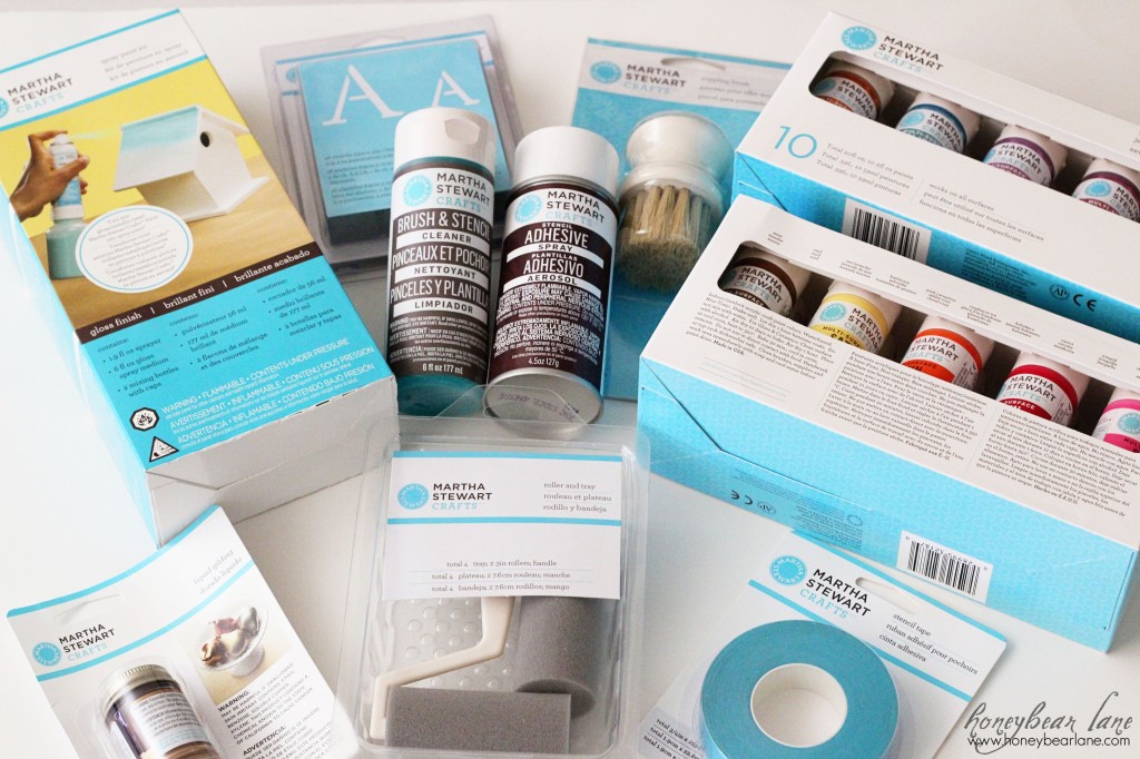 Spring Tablecloth Tutorial with Martha Stewart Crafts - Honeybear Lane