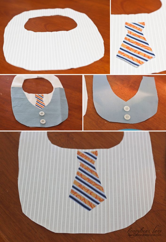 Make a "Little Man" Bib - Honeybear Lane