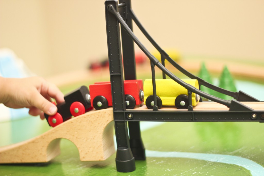 Make a Train Table with Plywood and a Coffee Table! - Honeybear Lane