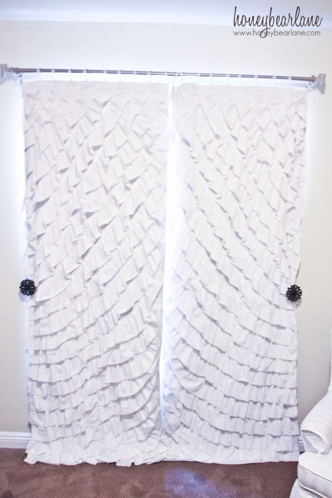 How to Make Ruffled Curtains - Honeybear Lane