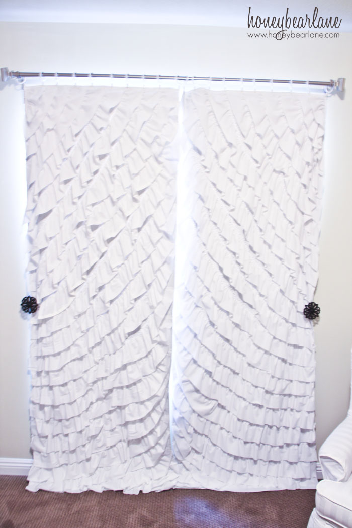 How to Make Ruffled Curtains - Honeybear Lane