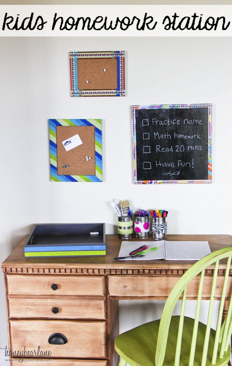 Kids Homework Station - Honeybear Lane