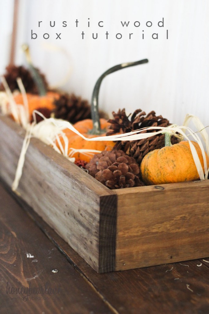 Rustic Wood Box Tutorial - Honeybear Lane