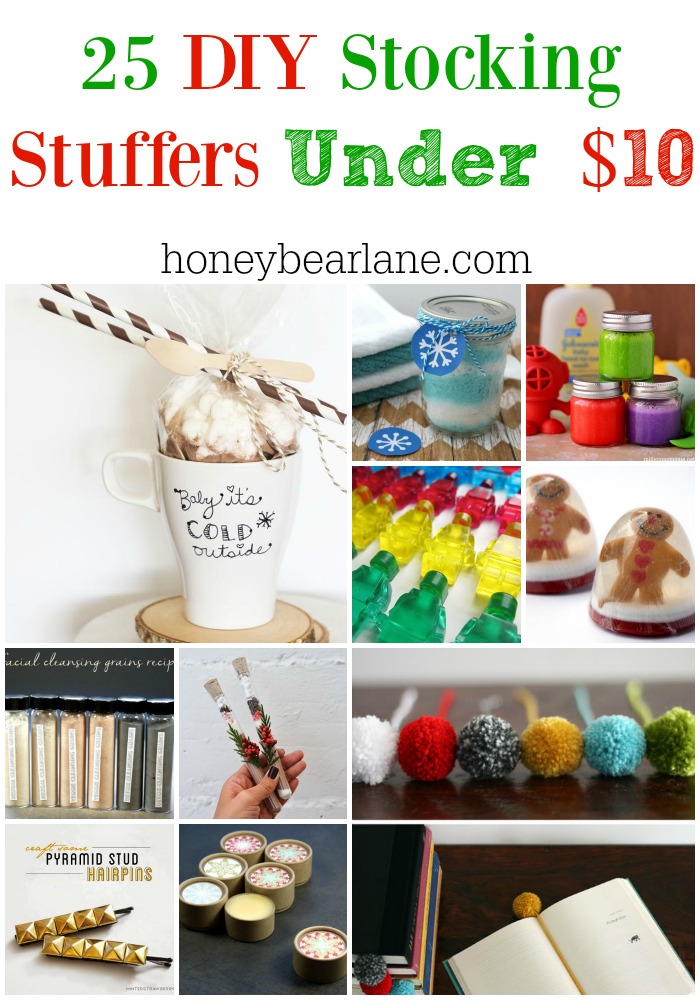 25 DIY Stocking Stuffers Under $10 - Honeybear Lane 25 DIY Stocking Stuffers Under $10 - Honeybear Lane