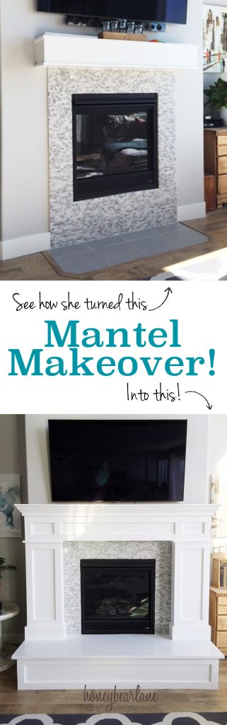 Fireplace Mantel Makeover, Part 1 - Honeybear Lane