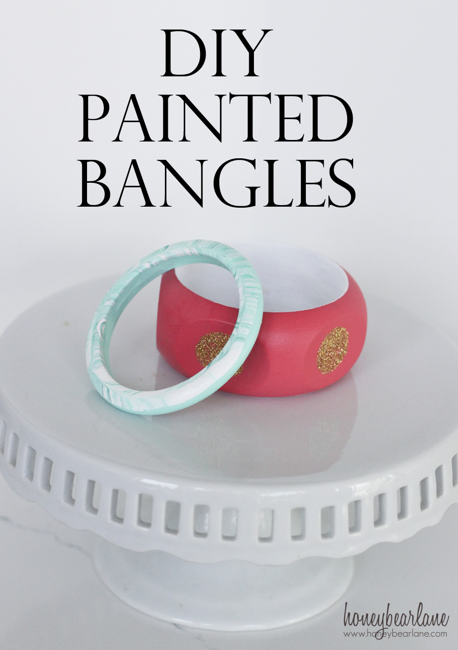 DIY Painted Bangles - Honeybear Lane