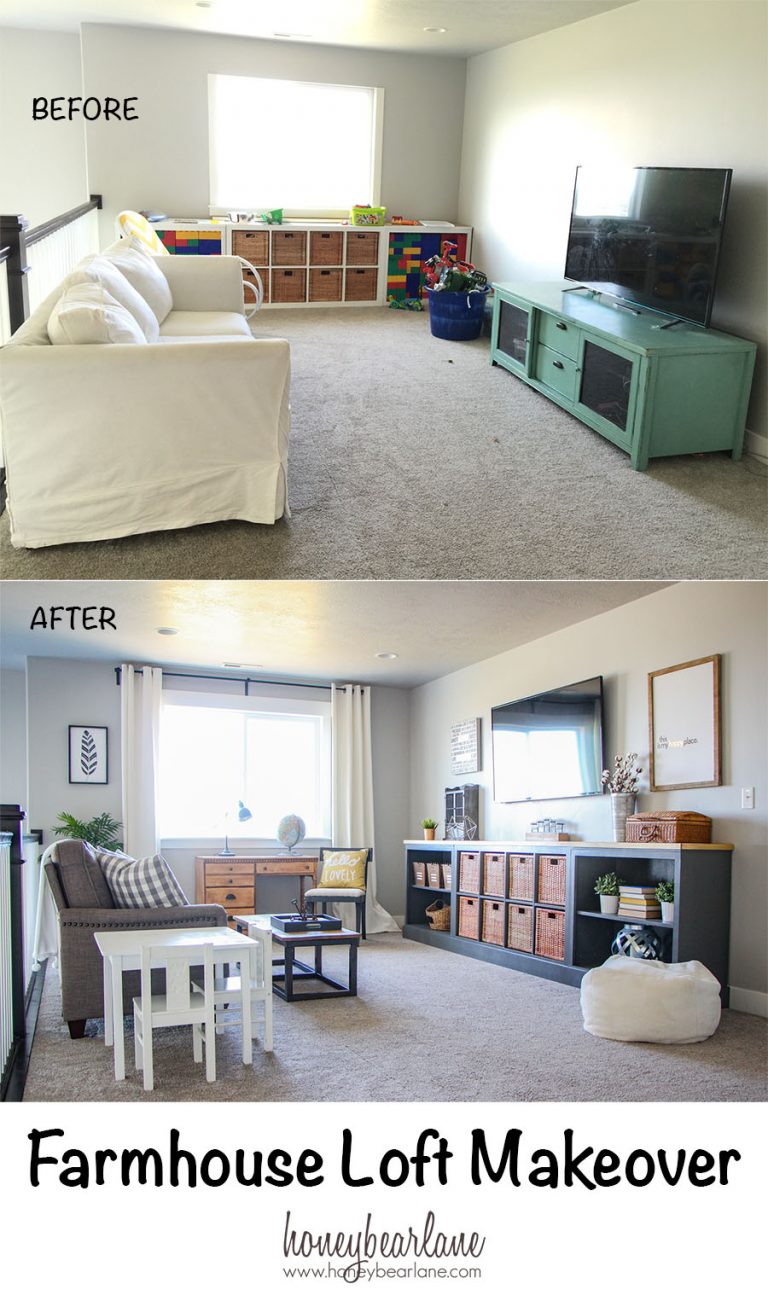 Farmhouse Loft Makeover - Honeybear Lane