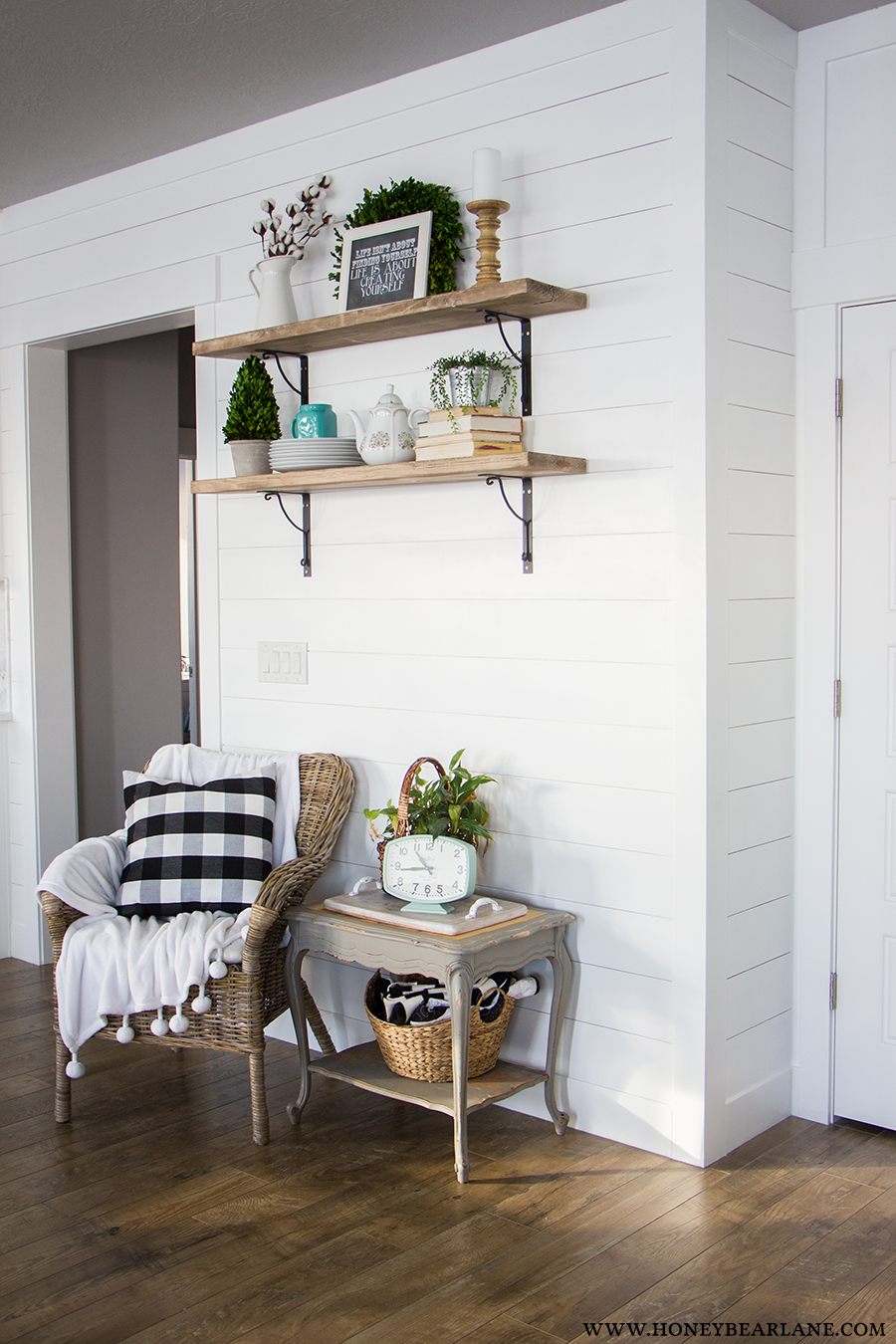 Tips for Creating a Shiplap Accent Wall - Honeybear Lane