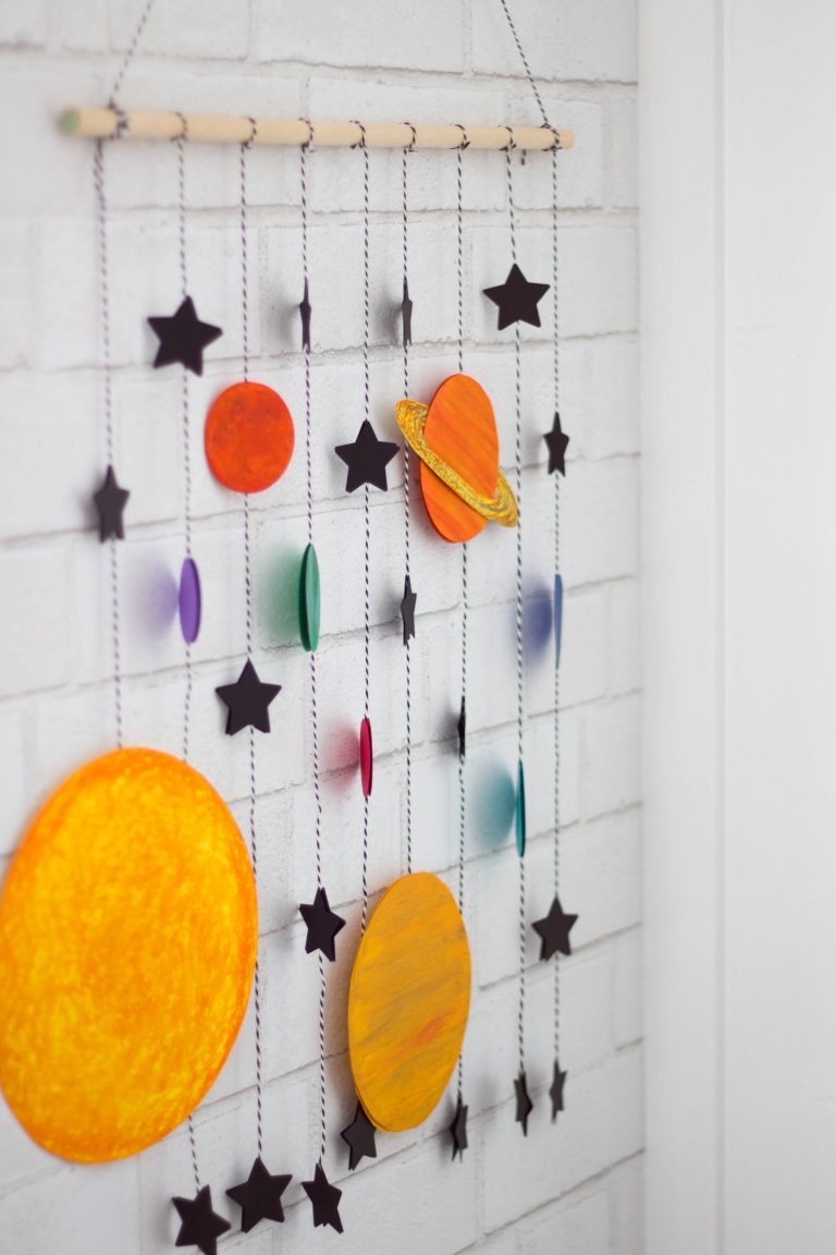 DIY Space Mobile Craft - Honeybear Lane