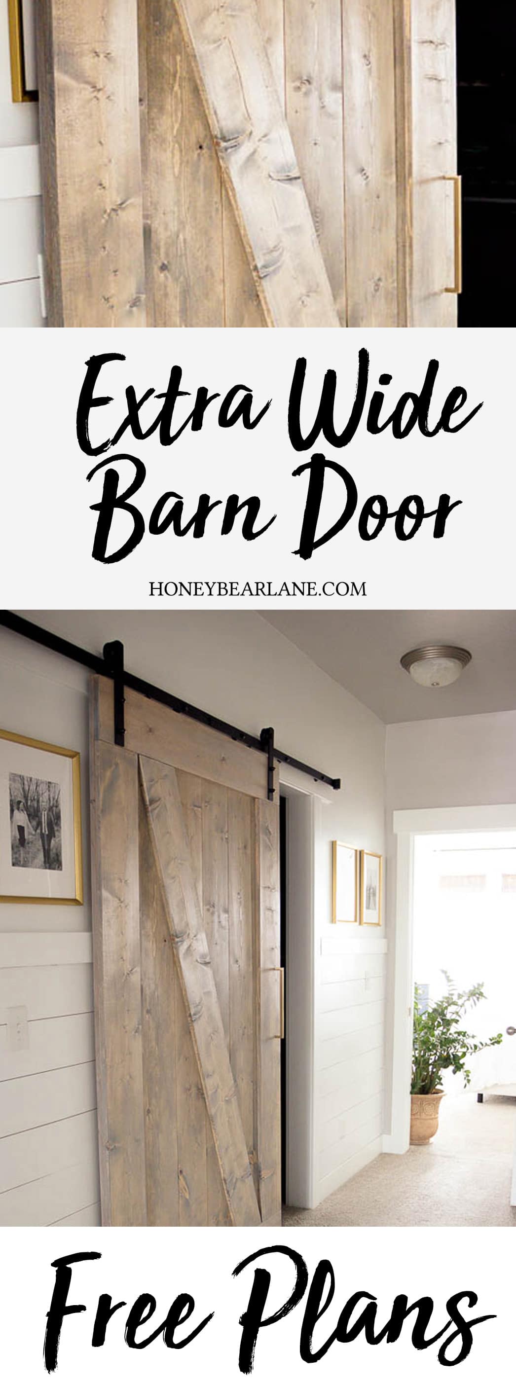 Extra Wide Barn Door Plans - Honeybear Lane