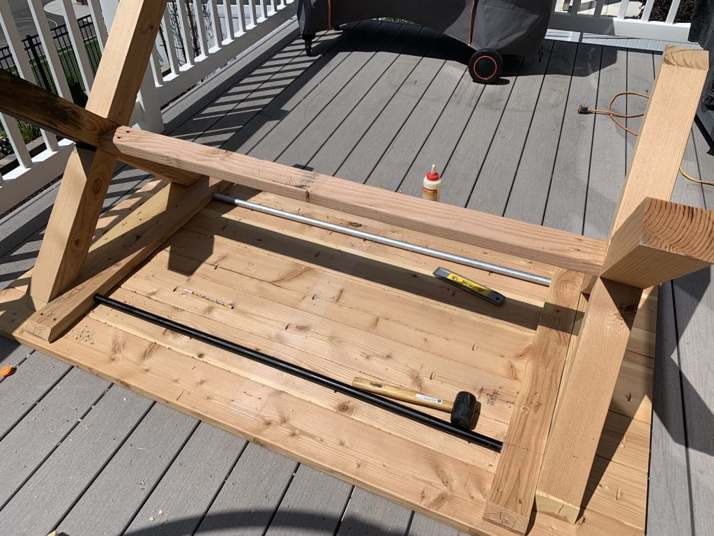 Build Your own X-Leg Outdoor Table - Honeybear Lane