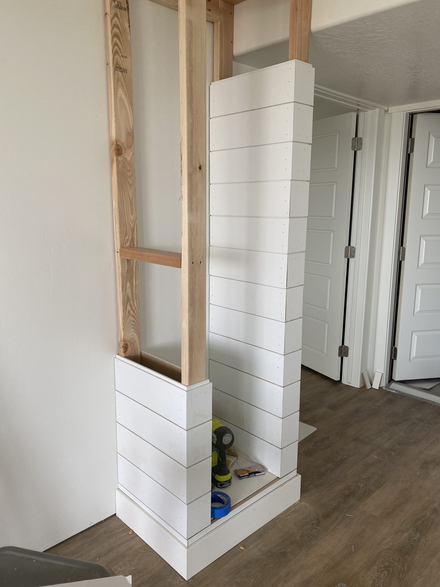 DIY Shiplap BuiltIns with Free Plans - Honeybear Lane