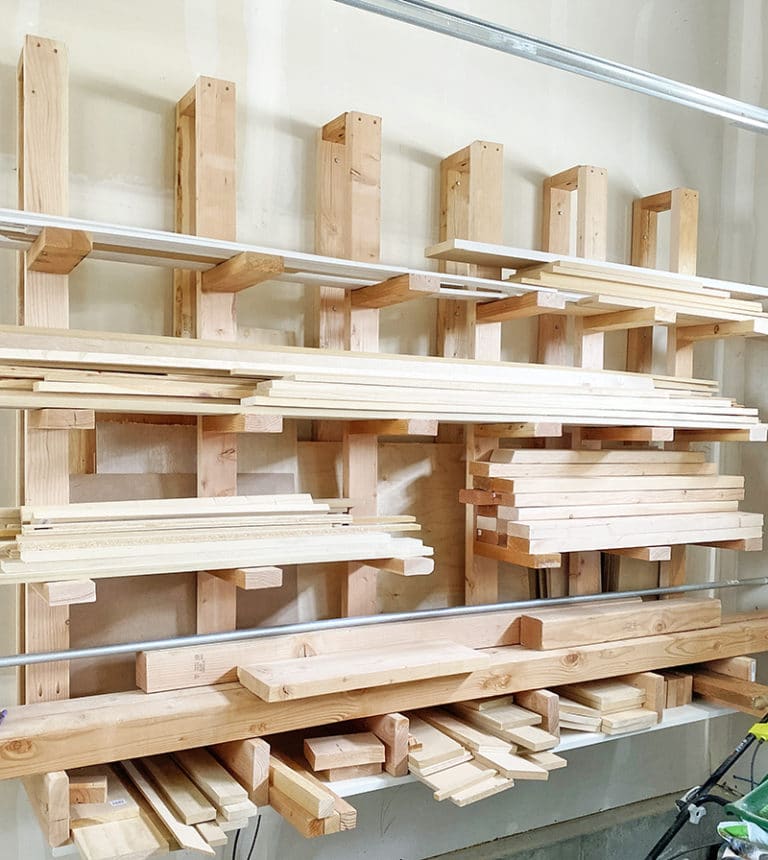DIY Lumber Organizer Plans - Honeybear Lane