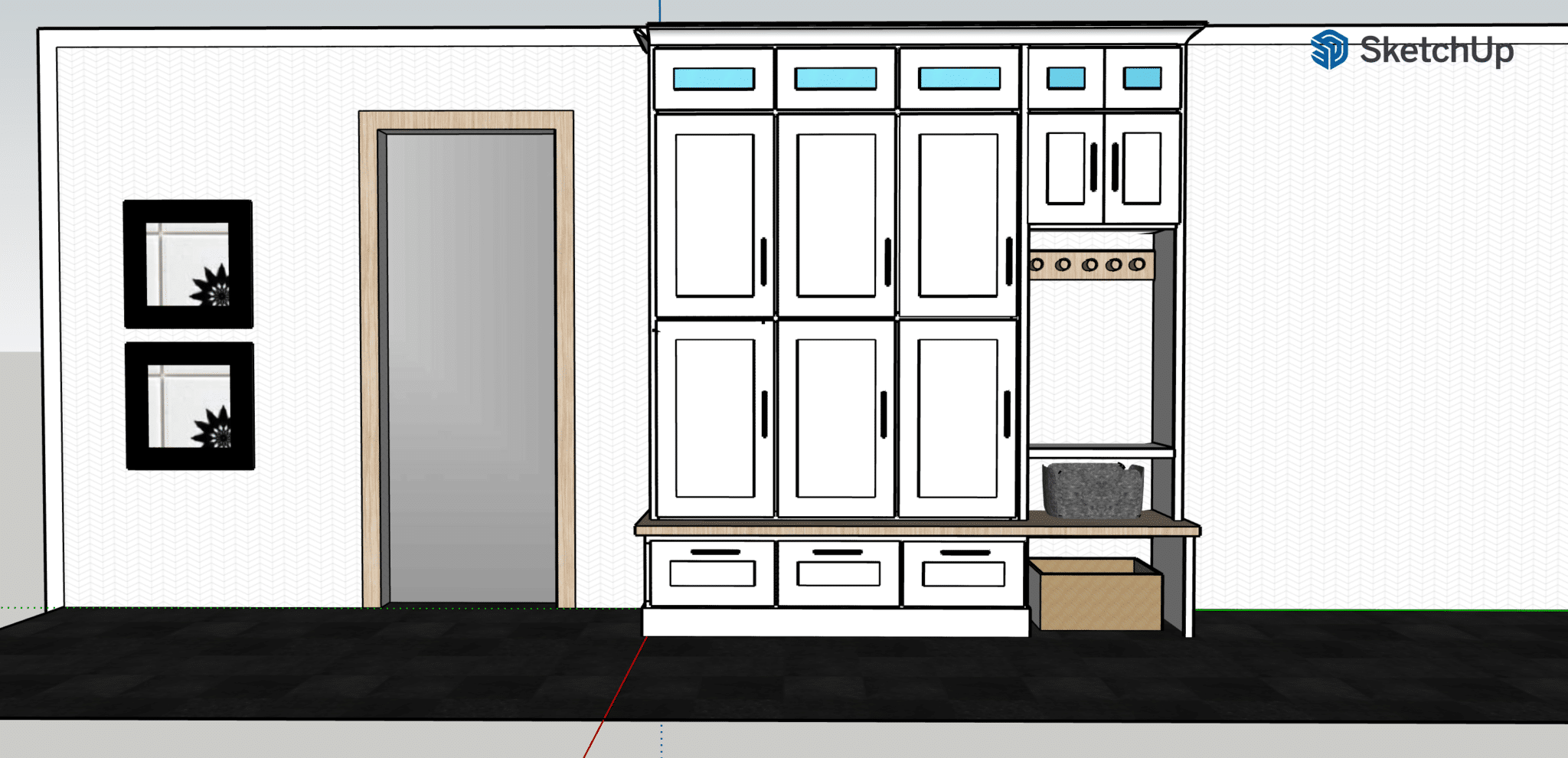 DIY Mudroom Lockers with Doors Reveal - Honeybear Lane