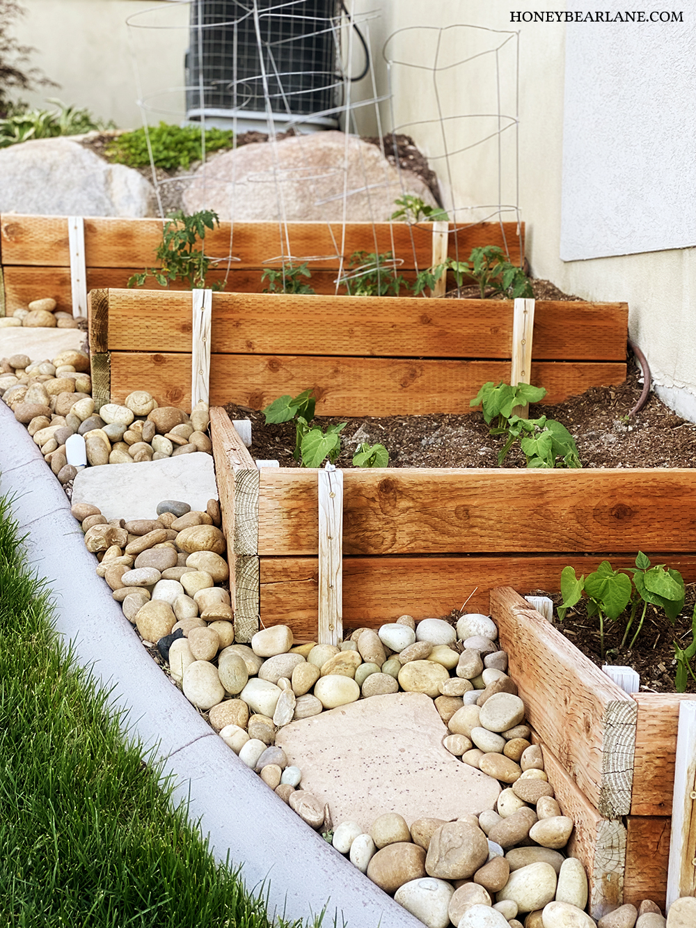 DIY Tiered Planter Boxes - Honeybear Lane