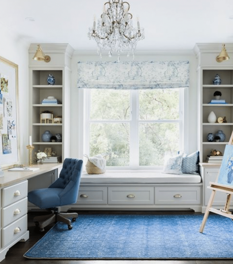 Bedroom Window Seat Built-ins Ideas - Honeybear Lane