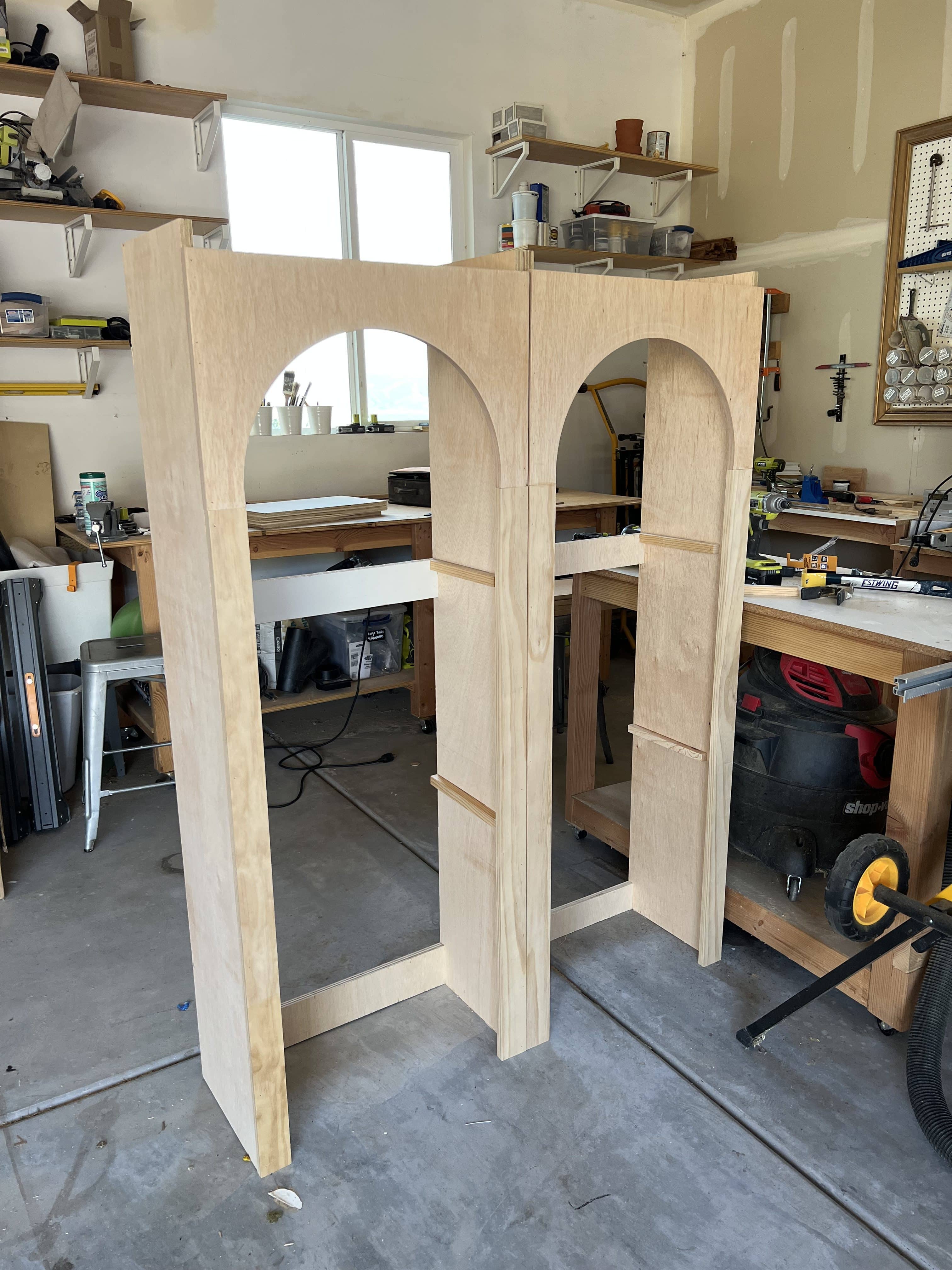 How to Make Arched Bookcases Perfectly - Honeybear Lane